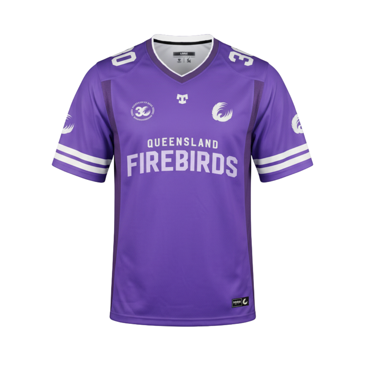Firebirds 26 Purple Qtr Back Jersey - Tribal Sport