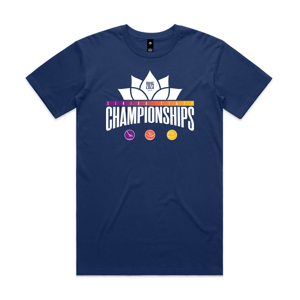 GQ Senior State Championships Cobalt Tee - Tribal Sport